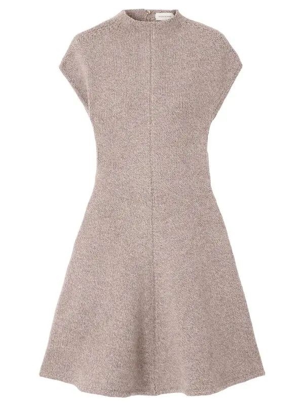Magda Butrym Cashmere-blend Mini Dress - Neutrals