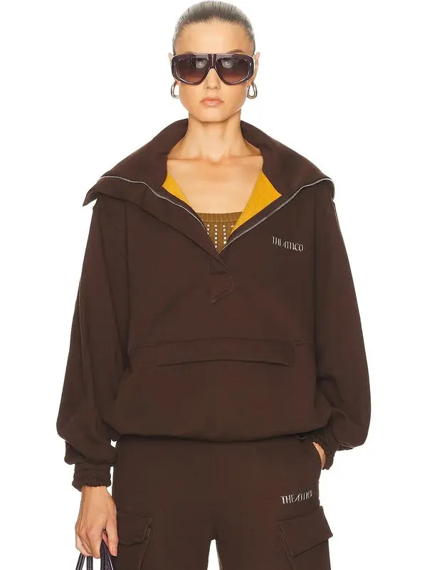 Attico Fleece Jacket - Dark Brown