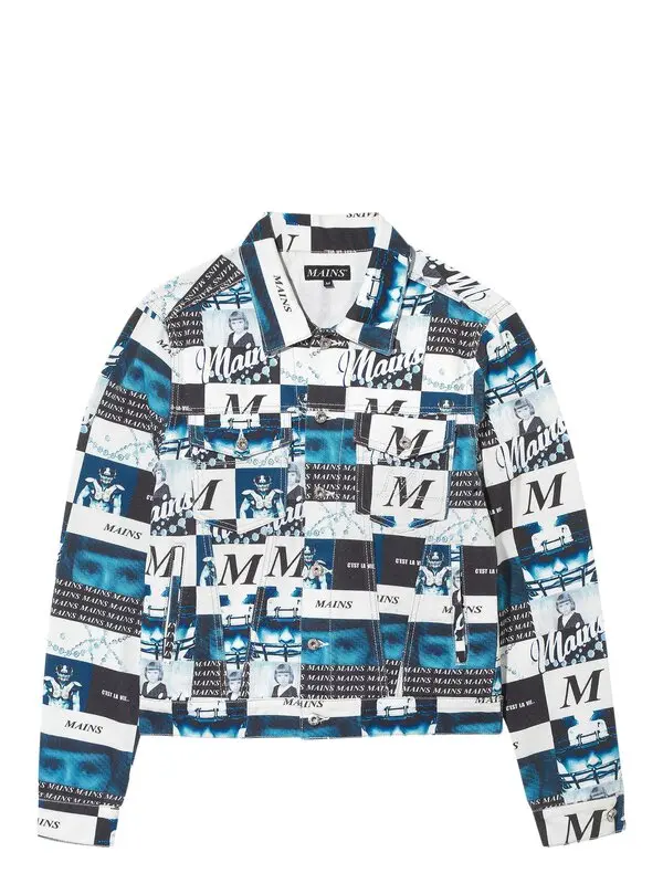 MAINS Yearbook Denim Jacket - Blue