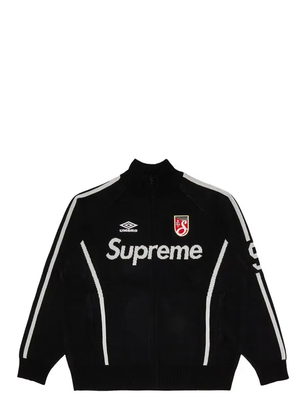 Supreme X Umbro Zip Up Sweater - Black