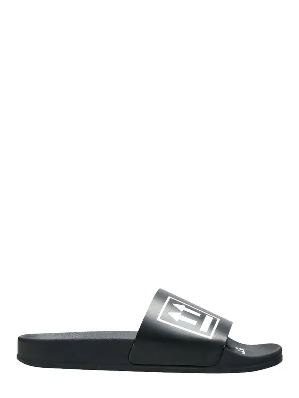 Off-White Double Arrow Sliders - Black