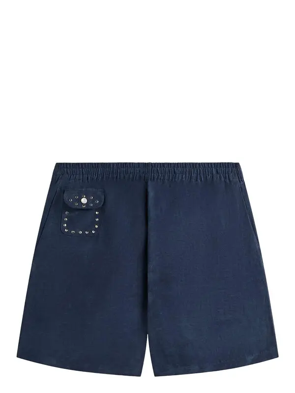 Kith Kin Cupro Linen Kellen Short - Blue