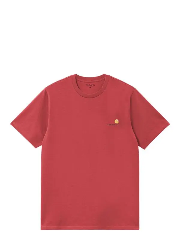 Carhartt Work In Progress American Script T-shirt - Red