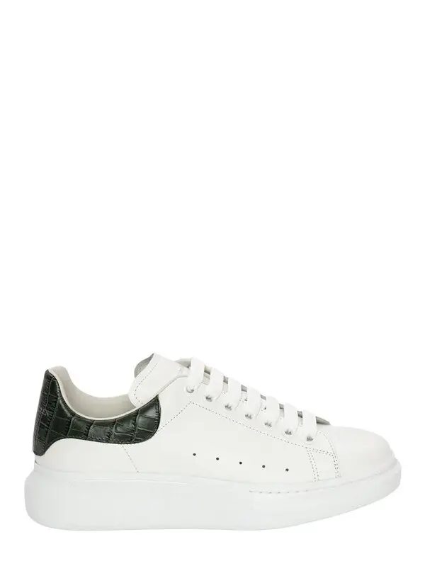 Alexander McQueen Oversized Leather Sneakers - White