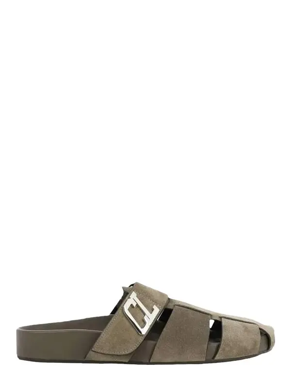 CHRISTIAN LOUBOUTIN Abubizz Flat Sandal - Brown