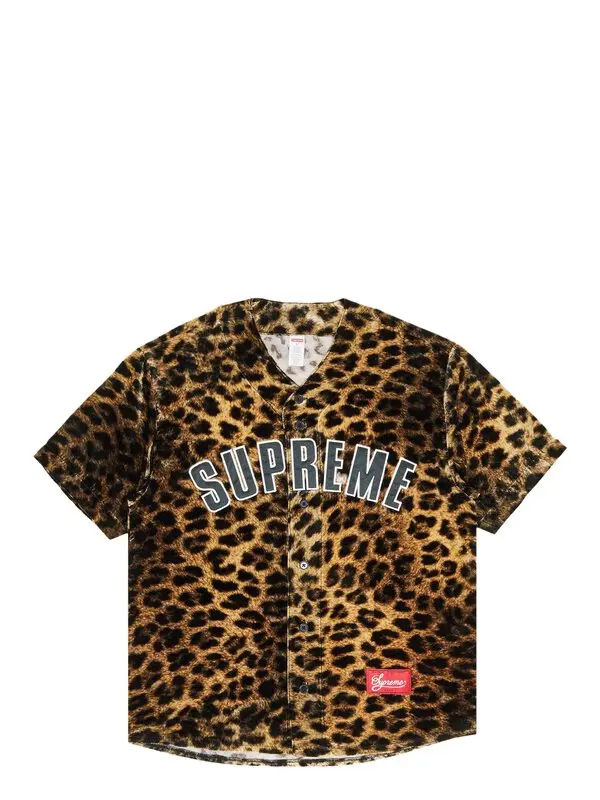 Supreme Velvet Baseball Jersey - Multicolor