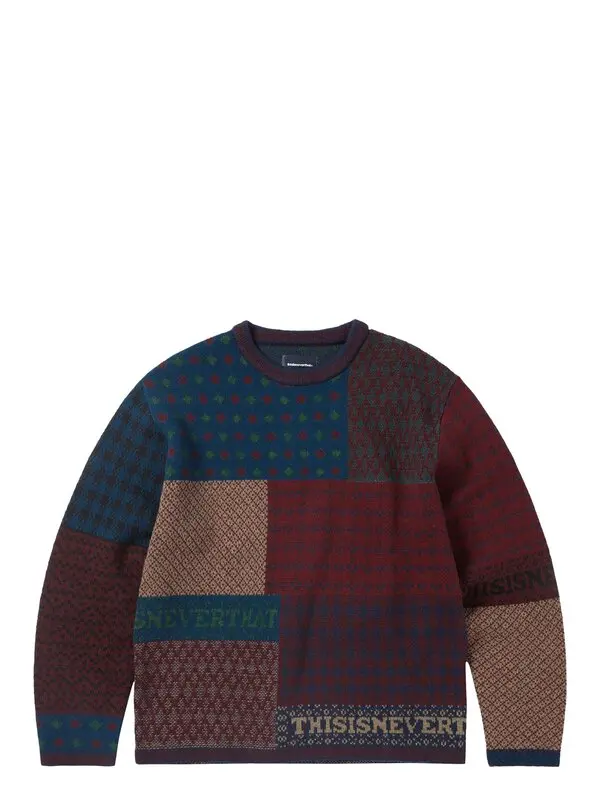 THISISNEVERTHAT Block Knit Long-sleeve - Multicolor