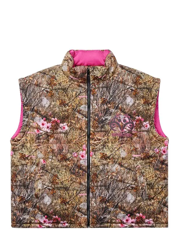 SP5DER Puffer Vest 'real Tree - Multicolor