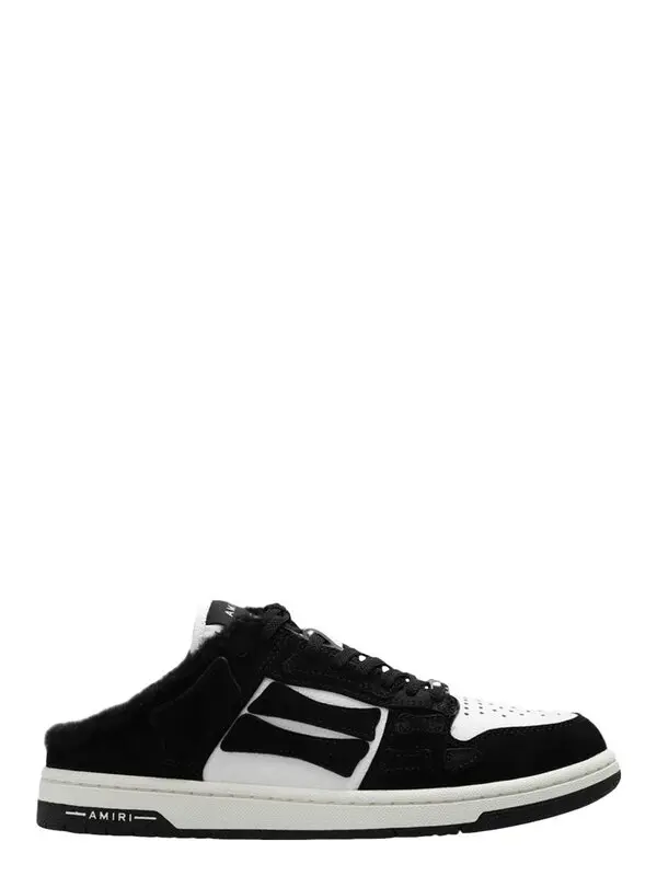 Amiri Skel Top Mule Shearling - Black