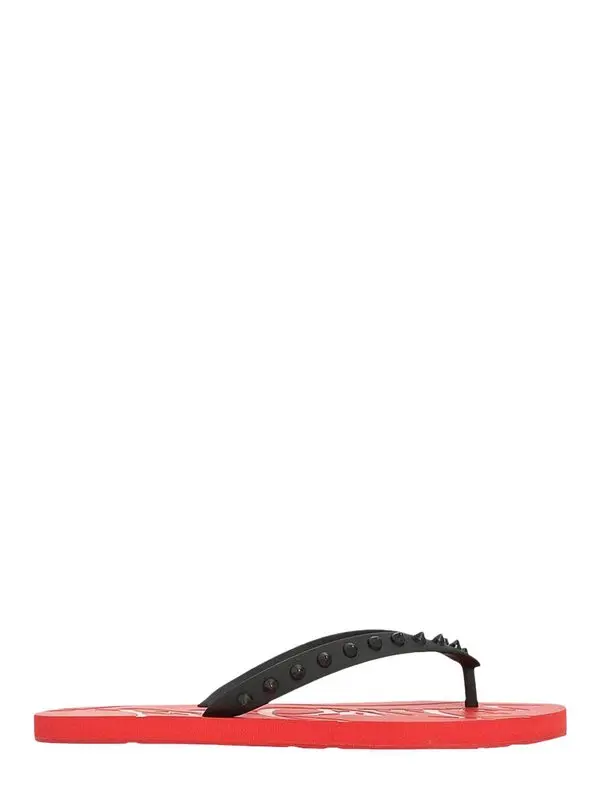 CHRISTIAN LOUBOUTIN Loubi Flip Flat - Red