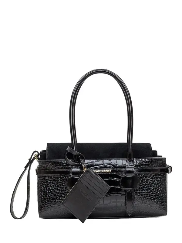 Dsquared2 Crocodile Effect Shoulder Bag - Multicolor