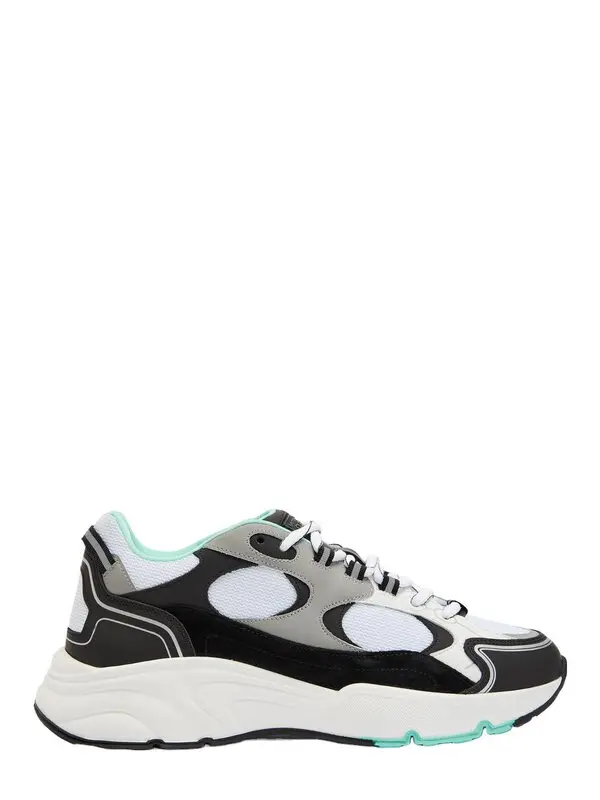 CLEENS Pulse Runner Panelled Mesh Sneakers - Mint
