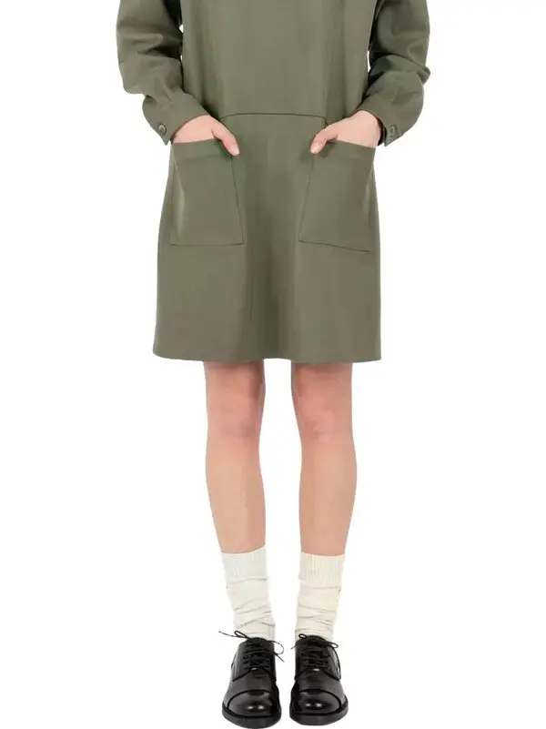 SOCIETE ANONYME Army Pocket-detail Shirt Dress - Green