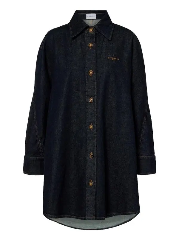 Givenchy Cocoon Denim Shirt - Blue