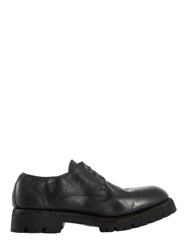 Guidi Classic Derby Lace-ups - Black