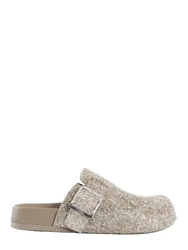 Loewe Ease Buckle Mules - Green