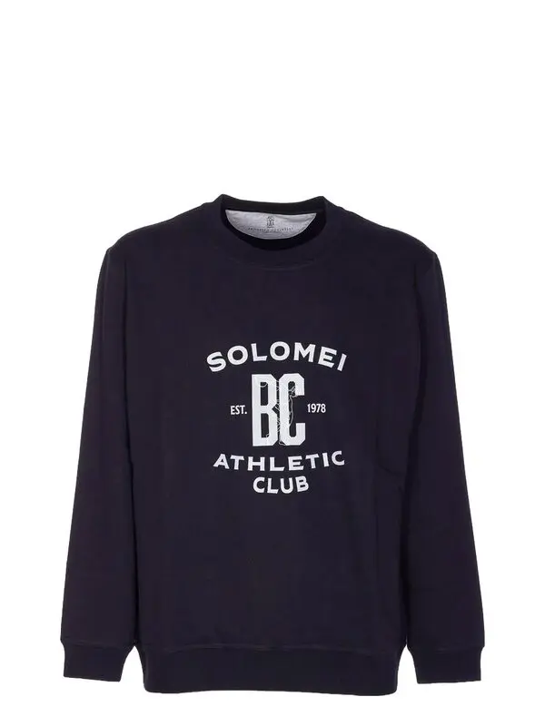 Brunello Cucinelli Crew Neck Sweatshirt - Blue