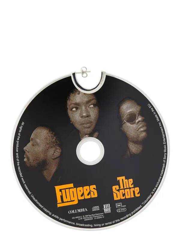D'HEYGERE Exclusive For Manifesto Cd Hoop Earring - Silver