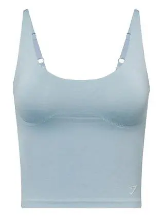 GYMSHARK Soft Sculpt Tank Top - Rest Blue
