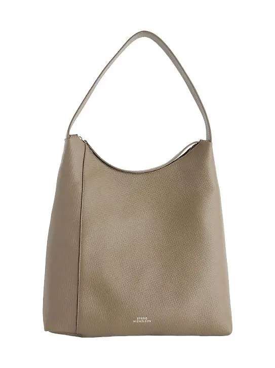 Studio Nicholson Leather Hobo Bag - Elephant