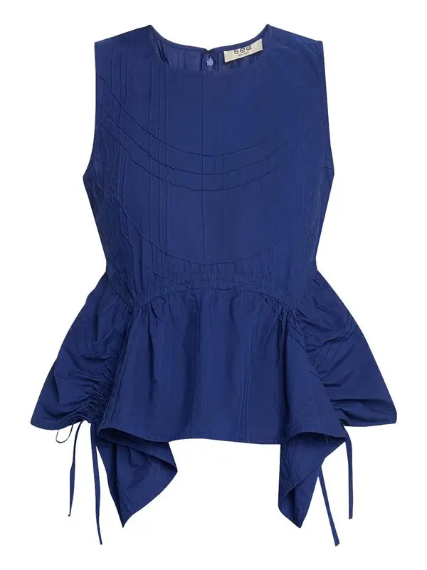 Sea Camden Cotton Poplin Tank Top - Blueberry