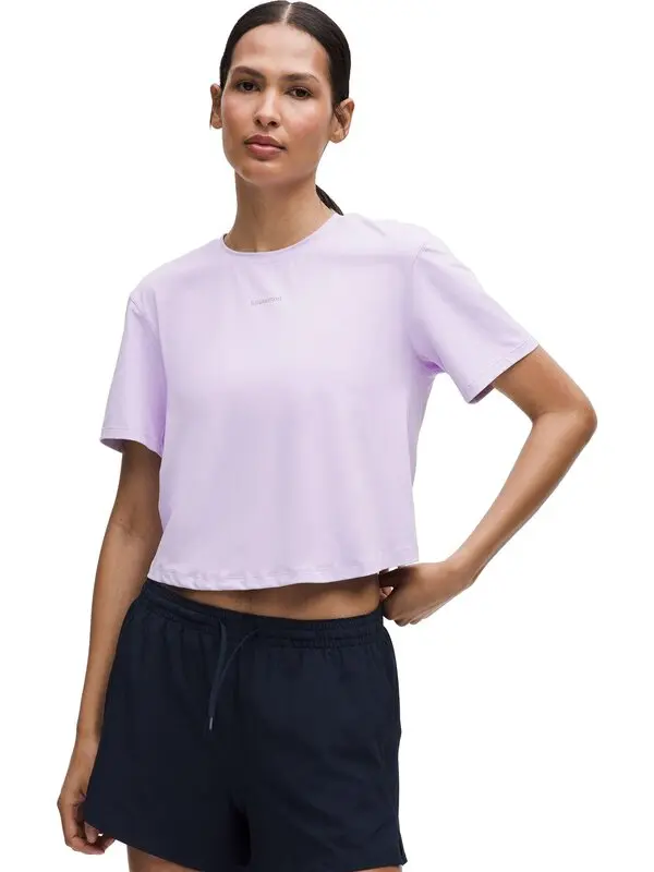 Lululemon Pace Crush Cross-back Graphic T-shirt - Lavender Frost