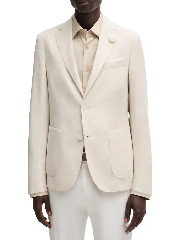 Hugo Boss Hanry Slim-fit Sport Coat - Open White