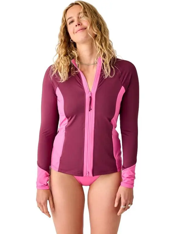 Carve Designs Lake Colorblock Sunshirt - Nirvana W. Hot Pink