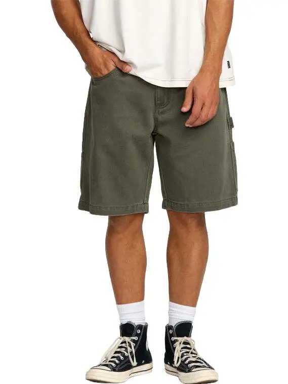 BILLABONG Bad Dog Denim Shorts - Dark Military