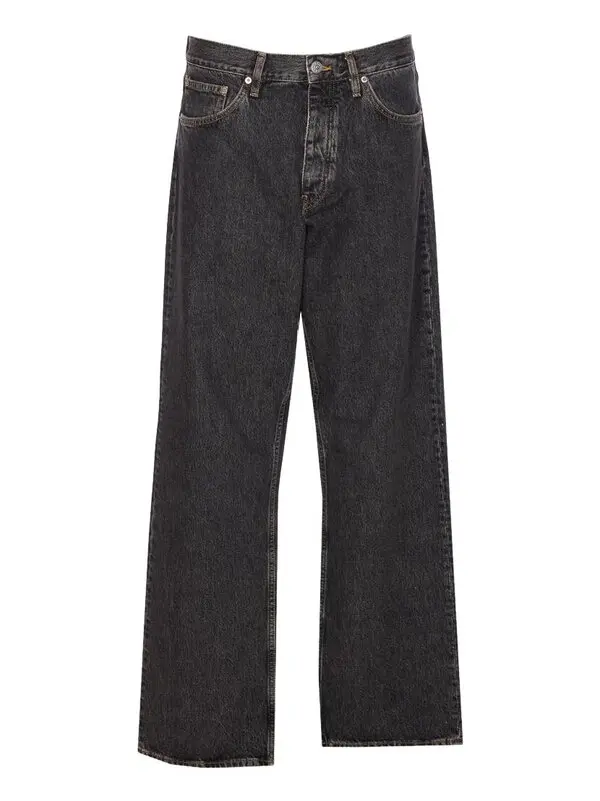 SUNFLOWER Loose Fit Wide Leg Jeans - Black