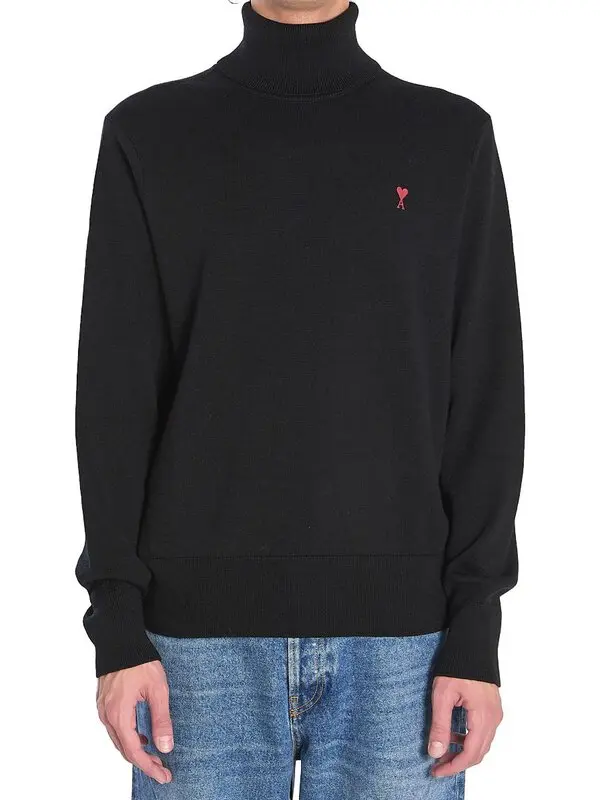 Ami De Coeur Turtleneck Sweater - Black