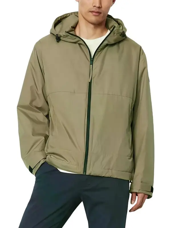 Marc O'polo Hooded Zip-up Jacket - Green