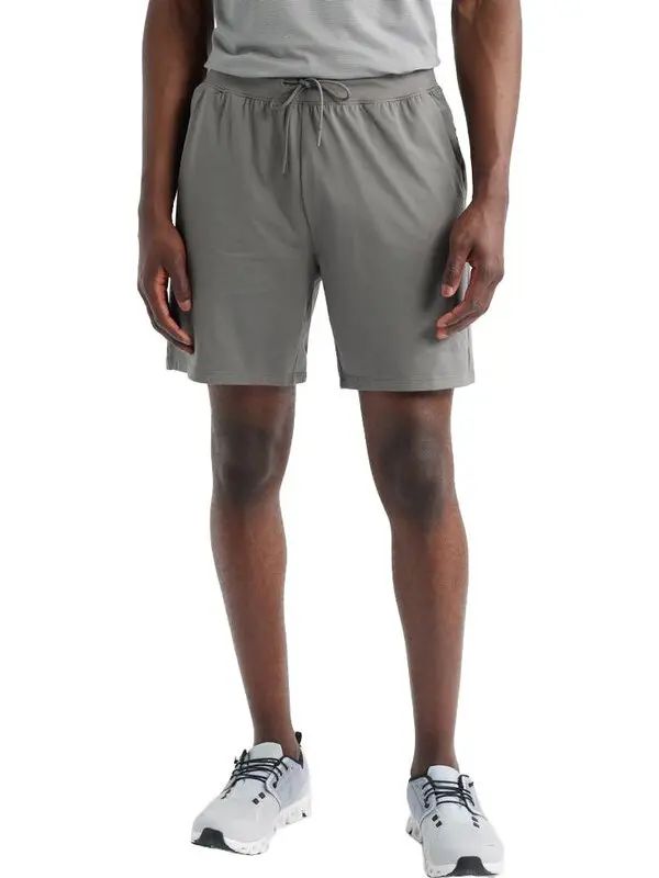Zella 7" Inseam Stretchy Shorts - Grey Pewter