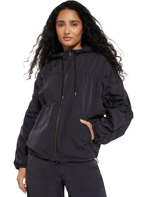 Zella Travel Lite Ruched Jacket - Black