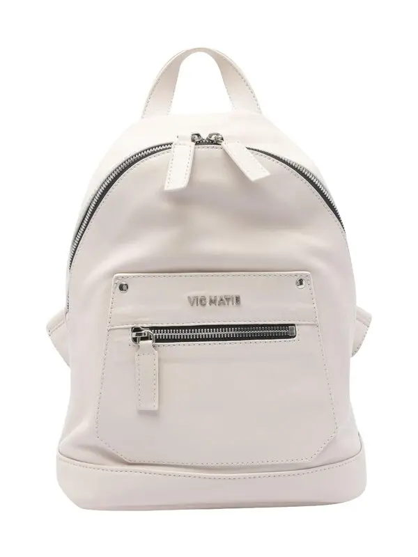 VIC MATIE Leather Backpack - White