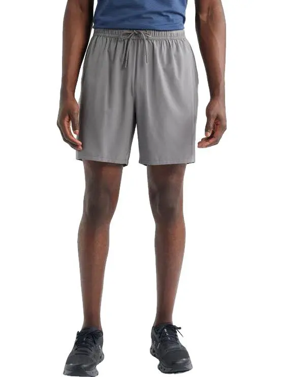 Zella 7-inch Perforated Shorts - Grey Pewter