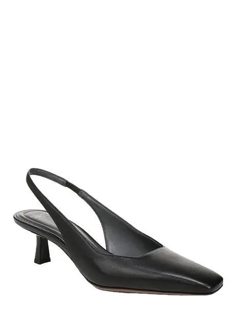 Franco Sarto Raven Slingback Kitten Heel Pumps - Black