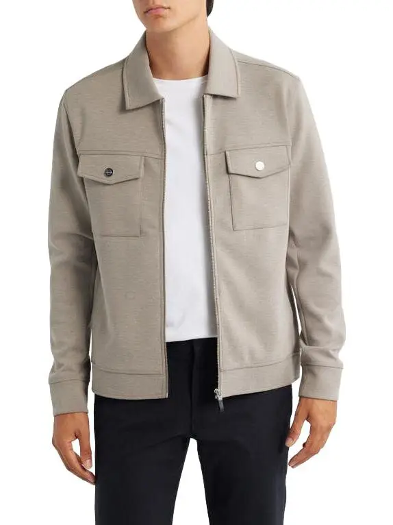 REISS Medina Jacket - Taupe Brown