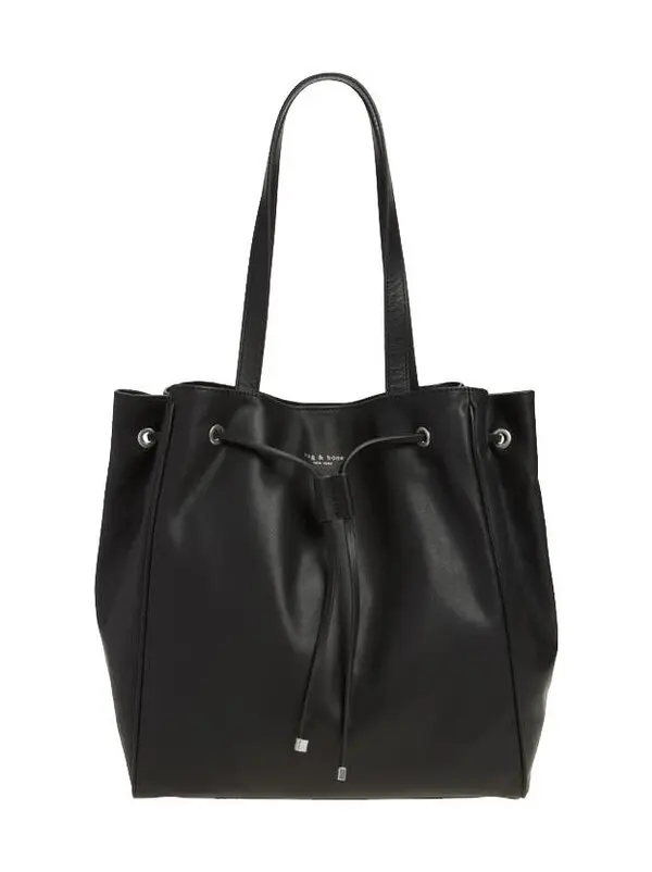 Rag & Bone Large Prospect Tote - Black Leather