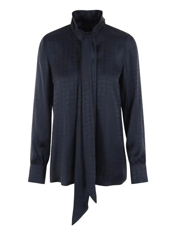 10 CORSO COMO Signature Circle Viscose Shirt - Blue