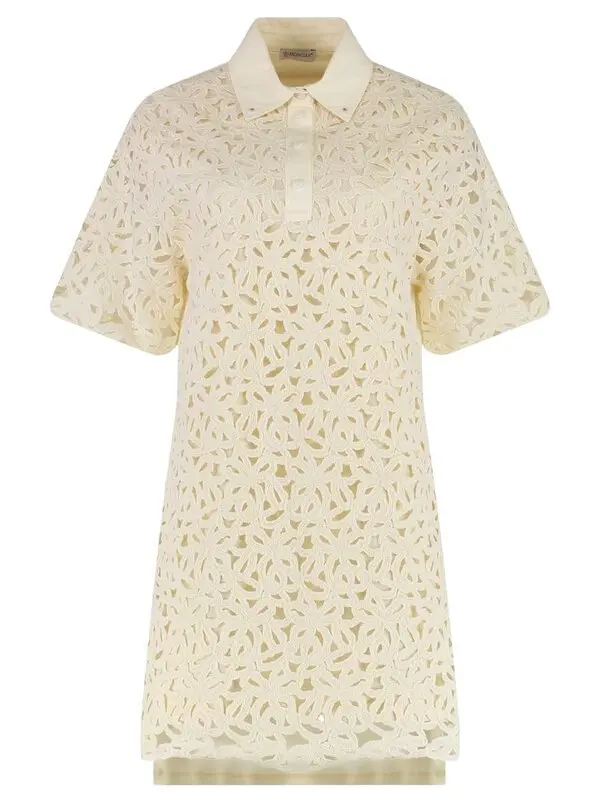 Moncler Cotton Mini Dress - Beige