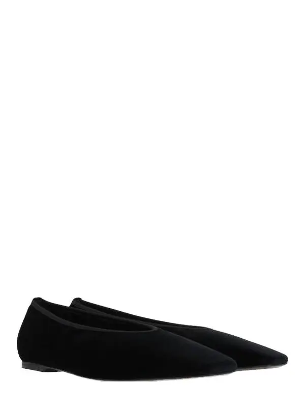 TOTÊME Velvet Ballerinas - Black