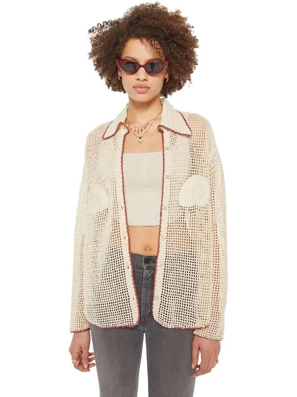 Alix Of Bohemia Emery Crochet Shirt - Multi