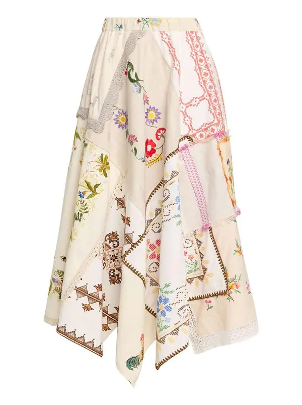 Rianna + Nina Ooak Kendima Patchwork Maxi Skirt - Multi