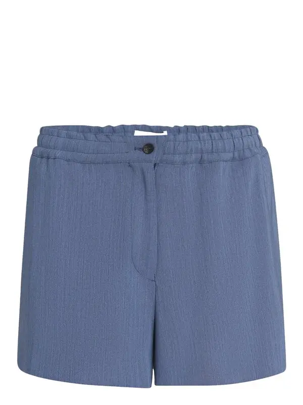 FERRAGAMO Wool Faille Relaxed Fit Shorts - Graphite