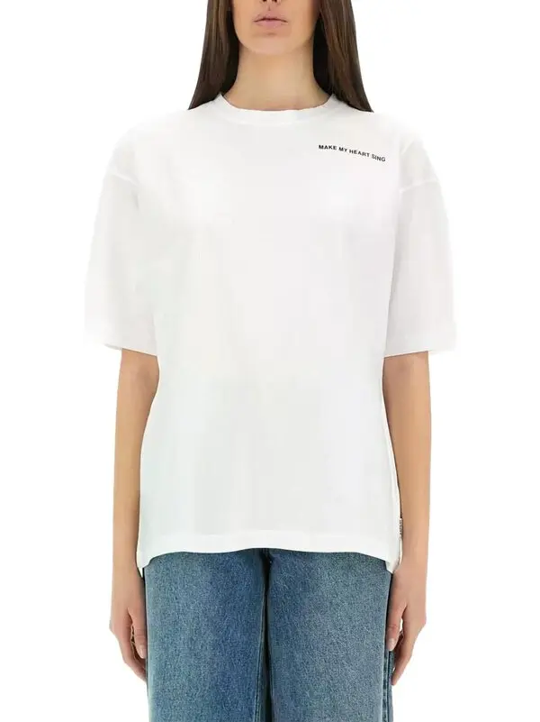 Aspesi Short-sleeve Lettering T-shirt - White
