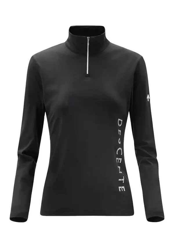 DESCENTE Vertical-logo Top - Black