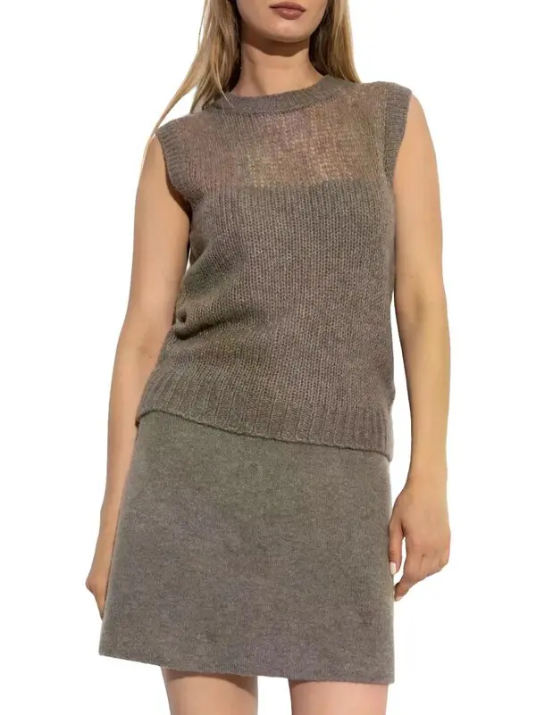 LISA YANG The Darcia Sleeveless Top - Brown