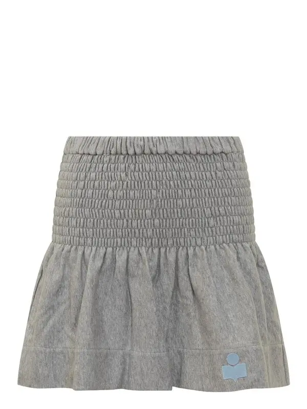 Isabel Marant Pacifica Pattern Flared Skirt - Grey