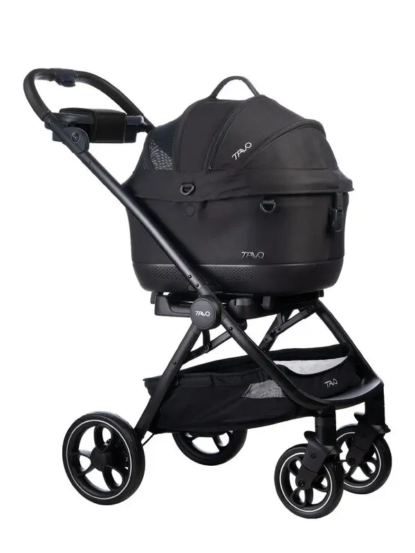 TAVO PETS Isofix Pet Car Seat And Stroller Travel Set - Onyx
